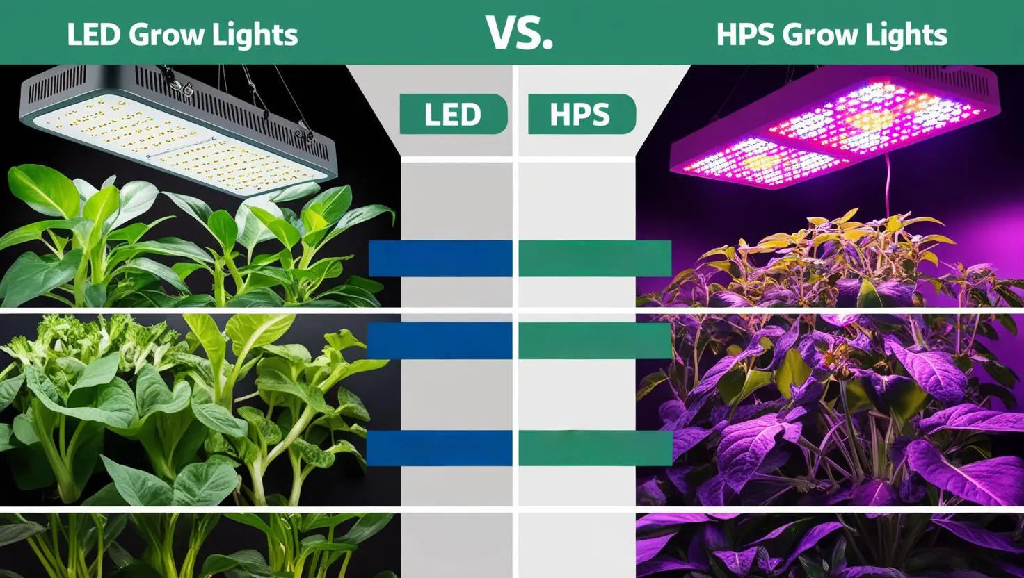 LED vs. HPS Grow Lights: Which is Better for Your Plants? - Aglexs